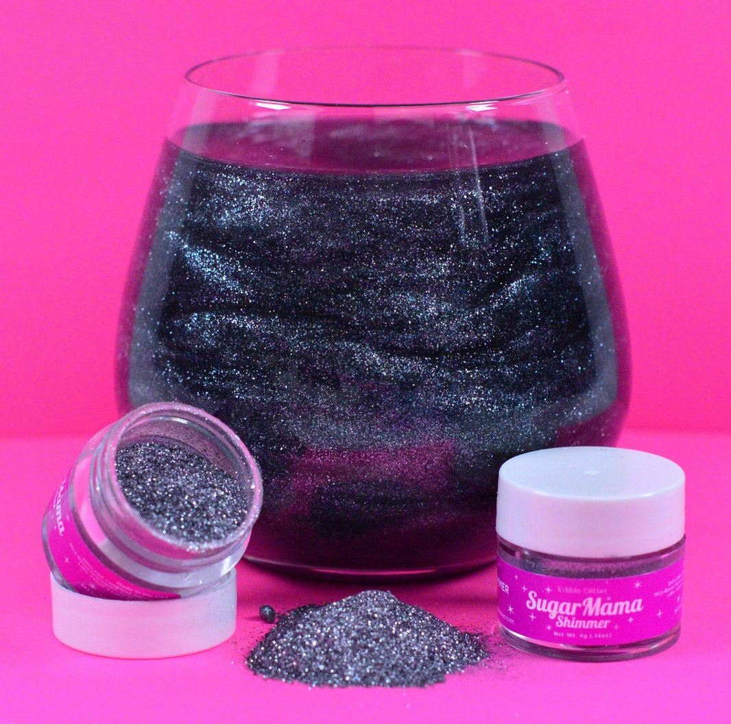 Sandalita Silver Shimmer | Edible Glitter for Drinks – Sugar Mama Shimmer